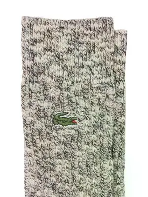Lacoste Logo-patch Ribbed Socks