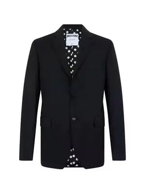 Moschino Notch-lapel Single-breasted Jacket - Black