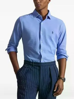 Polo Ralph Lauren Logo-embroidered Button-down Shirt - Blue