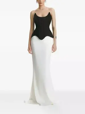 BENEDETTO High-waisted Maxi Skirt - White