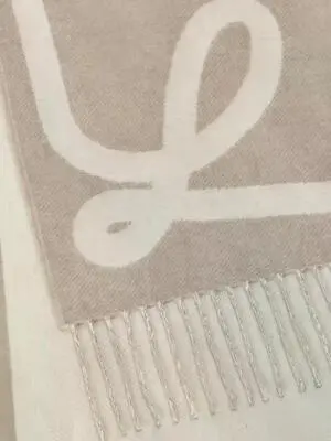 Loewe Anagram-motif Fringed Scarf