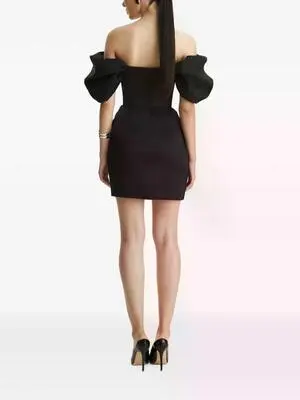 BENEDETTO Off-shoulder Puff-sleeve Mini Dress