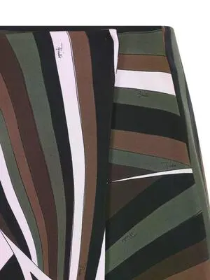 Emilio Pucci Iride Print Silk Skirt