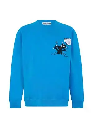 Moschino Logo-print Sweatshirt - Blue