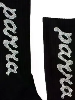 PARRA Lowercase Scriptlogo-jacquard Socks