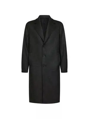 Harris Wharf London Herringbone Single-breasted Coat