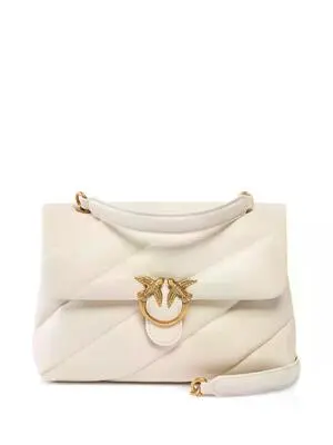 Pinko Medium Love Bag Puff Maxi Quilt New Buckle Shoulder Bag - Neutrals