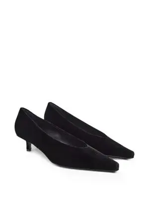 Loulou De Saison Giada Velvet Kitten-heel Pumps