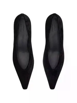 Loulou De Saison Giada Velvet Kitten-heel Pumps