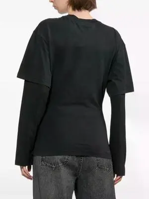 COURREGES Logo-print Layered T-shirt