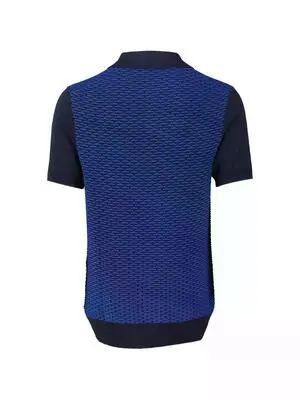 Pal Zileri Textured-knit Polo Shirt