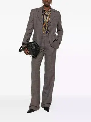 Etro Check Straight-leg Trousers