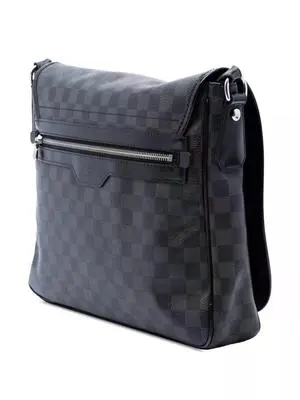 LOUIS VUITTON 2010 Damier Graphite Daniel Mm Crossbody Bag - Black