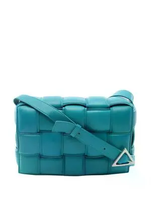 Bottega Veneta 2012-2026 Nappa Intrecciato Padded Cassette Crossbody Bag - Blue