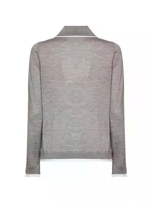 P.a.r.o.s.h Contrast-trim Polo Sweater