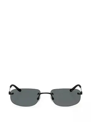 ARNETTE An3096 Rimless Oval-frame Sunglasses - Black