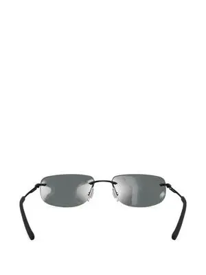 ARNETTE An3096 Rimless Oval-frame Sunglasses - Black