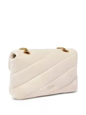 Pinko Baby Love Bag Puff Maxi Quilt New Buckle Shoulder Bag - Neutrals