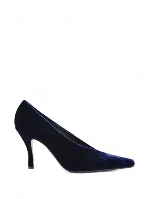 Loulou De Saison Josie Velvet Pumps - Blue