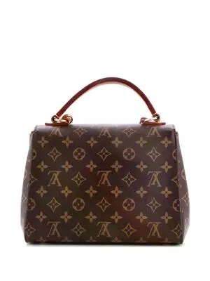 LOUIS VUITTON Cluny Top Handle Bag Monogram Canvas Bb Satchel