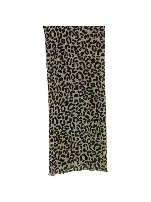Faliero Sarti Ayame Leopard-print Wool Scarf - Neutrals