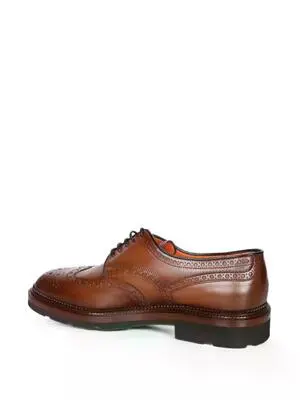 Santoni Leather Derby Shoes