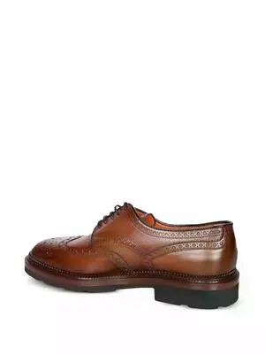 Santoni Leather Derby Shoes