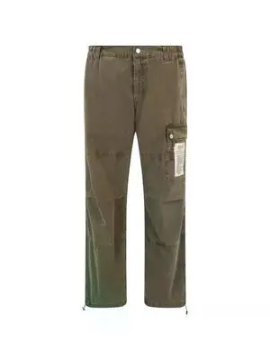 Moschino Logo-patch Cargo Pants - Green