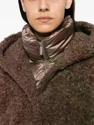 BOMBOOGIE Hooded Teddy-texture Jacket