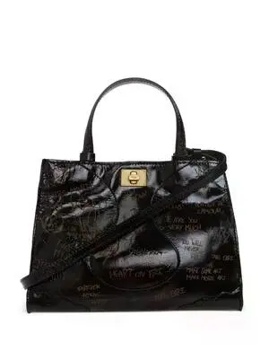 Zadig&Voltaire Jack Mini Patent Laser Bag - Brown