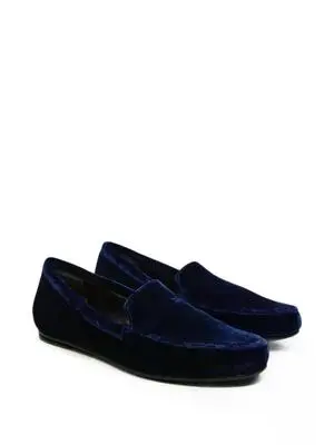 Loulou De Saison Bert Velvet Loafers