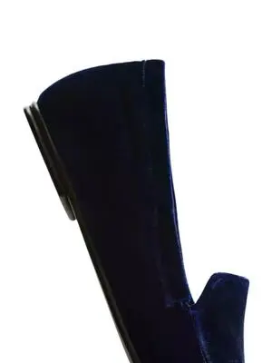 Loulou De Saison Bert Velvet Loafers