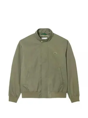 Lacoste Logo-patch Zip-up Bomber Jacket - Green
