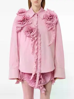 Blumarine Rose-embellished Shirt