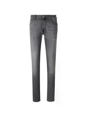 Jacob Cohen Faded-effect Slim-fit Jeans - Grey