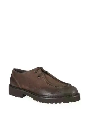 DOUCAL'S Suede Lug-sole Derby Shoes