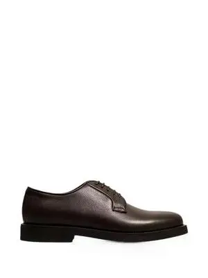 Peserico Grained Leather Derby Shoes