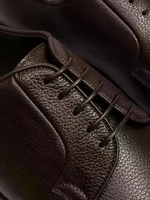 Peserico Grained Leather Derby Shoes