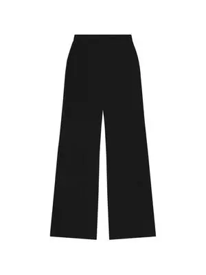 Blumarine Ribbed-waistband Wool Trousers
