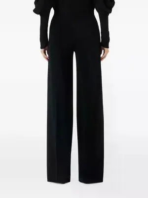 Blumarine Ribbed-waistband Wool Trousers