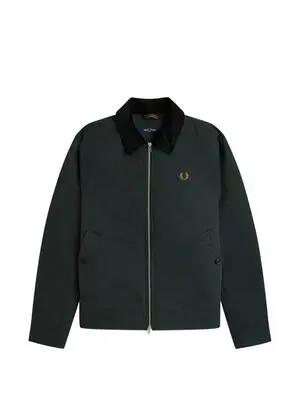 Fred Perry Corduroy-collar Logo-embroidered Jacket