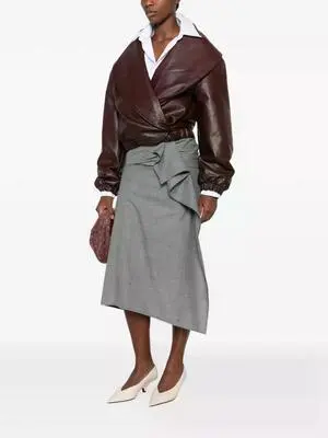 Victoria Beckham Draped Tailored Skirt