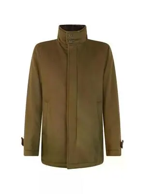 Herno Buttoned High-neck Coat