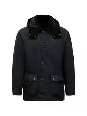 Barbour Hooded Corduroy-collar Jacket - Green