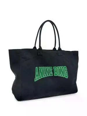 ANINE BING Leo Canvas Bag - Black