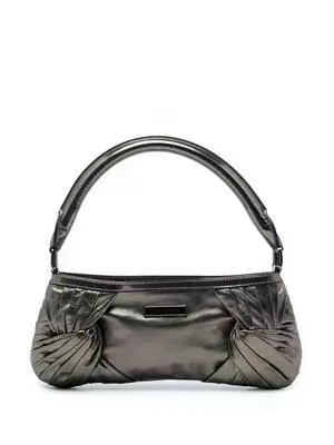 Burberry 2000-2017 Metallic Leather Sling Knot Shoulder Bag