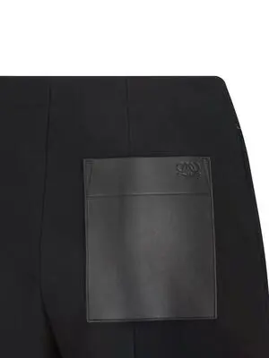 Loewe Stirrup-hem Calf-leather-pocket Trousers
