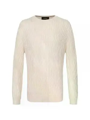 BOSS Cable-knit Sweater - Neutrals