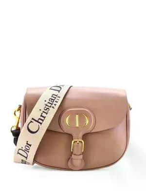 Dior Bobby Flap Bag Leather Large Crossbody Bag - Neutrals