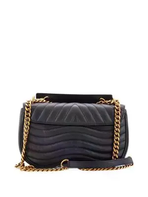 LOUIS VUITTON New Wave Chain Bag Quilted Leather Mm Crossbody Bag
